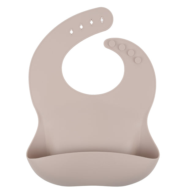 Silikoninen ruokalappu Beige – ecolife